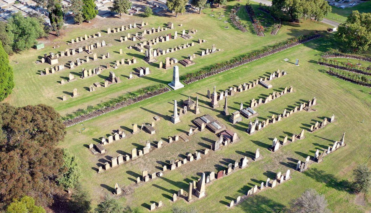 Fawkner Memorial Park Pioneers Section